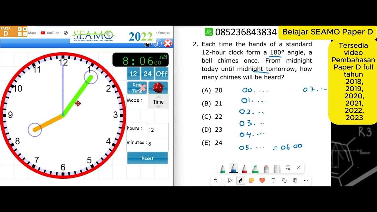 SEAMO 2022 Paper D (Southeast Asian Mathematical Olympiad) No.2 - YouTube