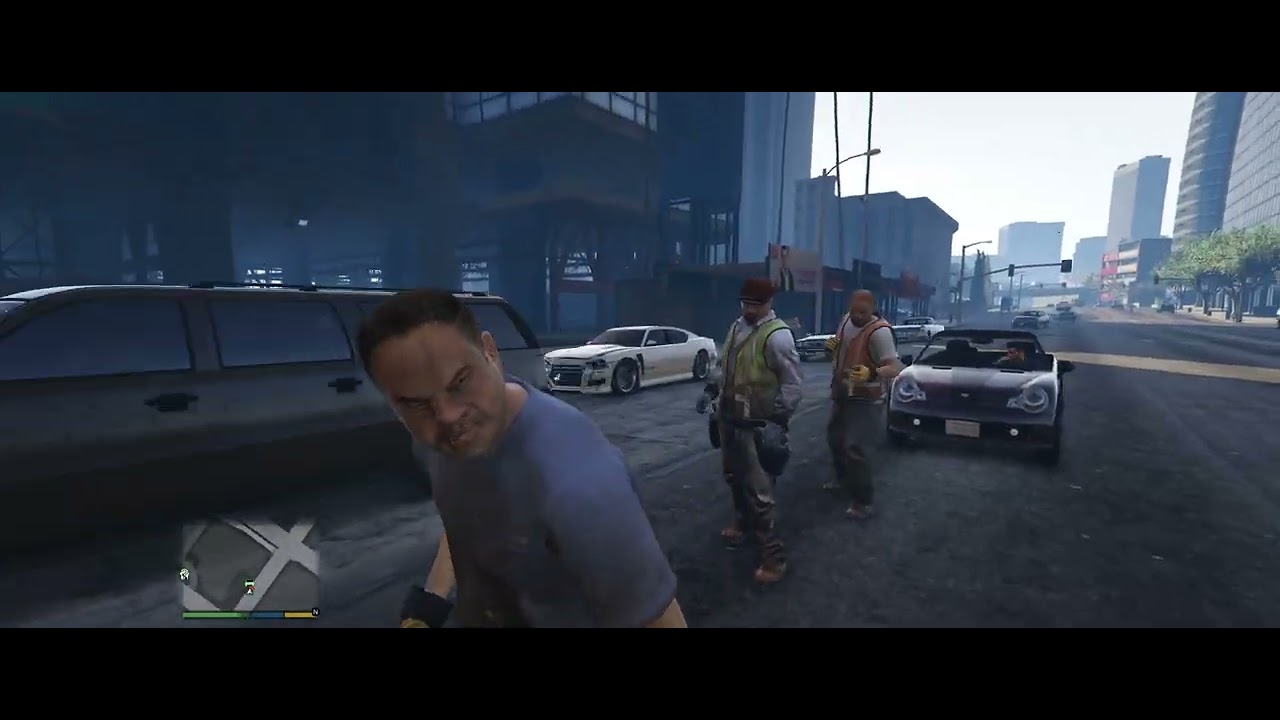 GTA V PC fight with NPCS - YouTube