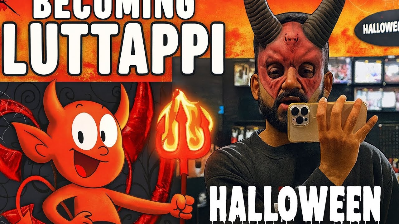 My Subscribers Told Me to Be Luttappi for Halloween 👿 vlog 121 - YouTube