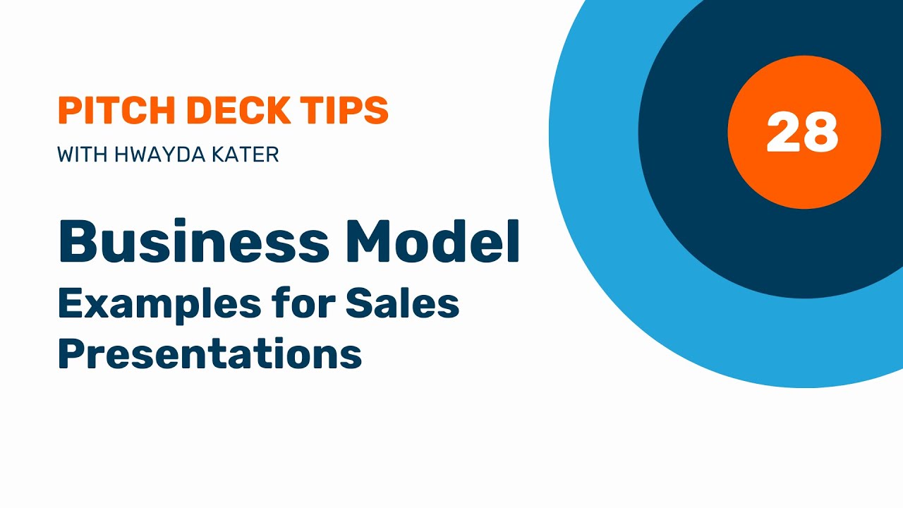 Business Model Slide Examples for Sales Pitch Decks : PDM Part 28 - YouTube
