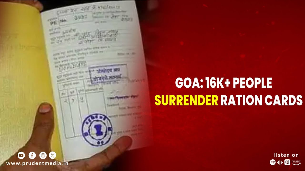 GOA: 16K+ PEOPLE SURRENDER RATION CARDS - YouTube