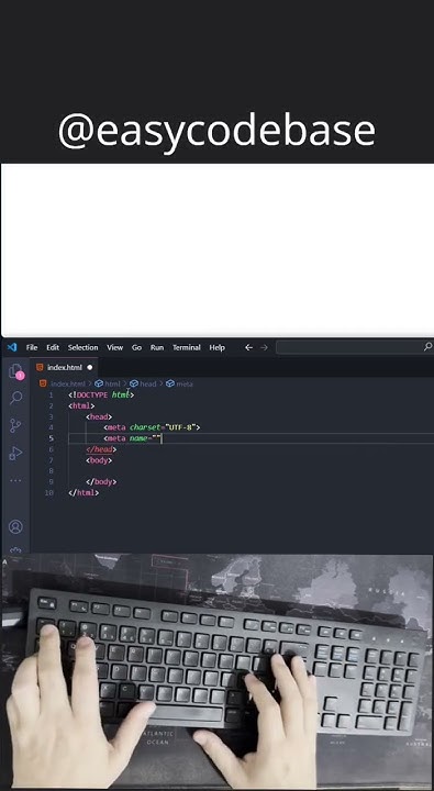 ASMR Programming - No talking - Hello World HTML - YouTube