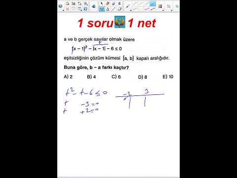 1 Soru 1 Net Eşitsizlik #aytmatematik #yks2025 #matematiksoruçözümü