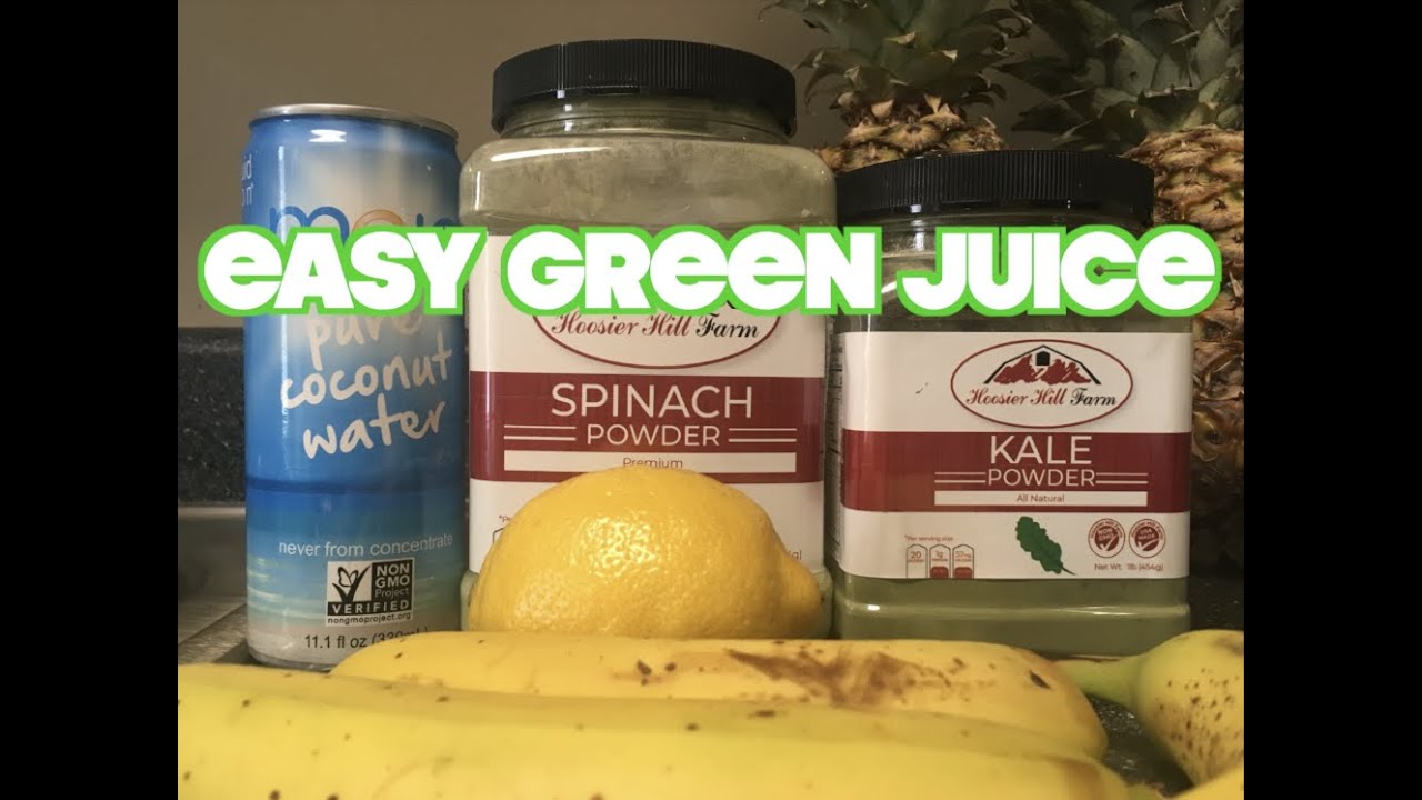 EASY ON THE GO GREEN JUICE RECIPE! (WEIGHT LOSS) - YouTube