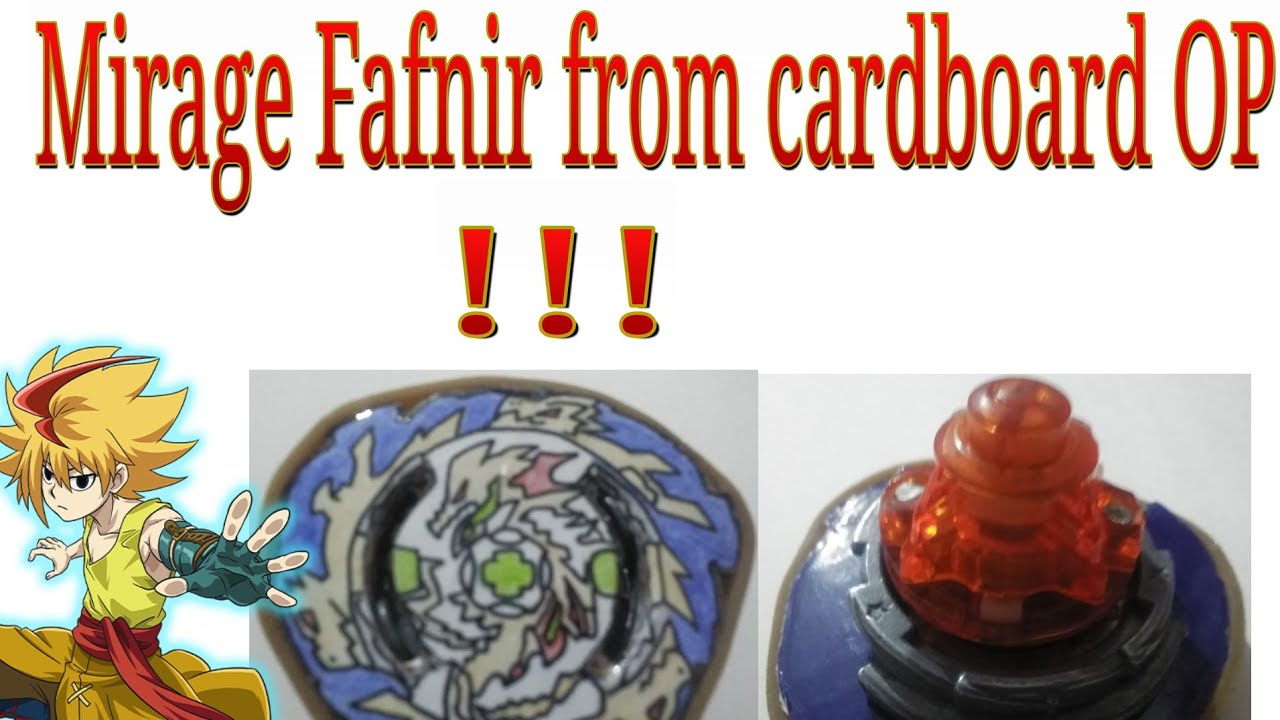 Homemade Beyblade Burst Mirage Fafnir from cardboard (beyblade burst ...