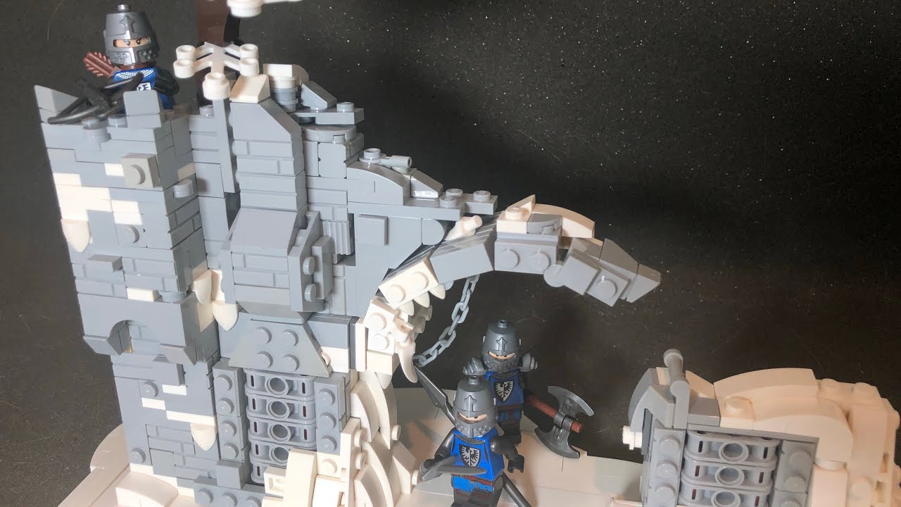Lego Snowy Castle Ruins # - YouTube