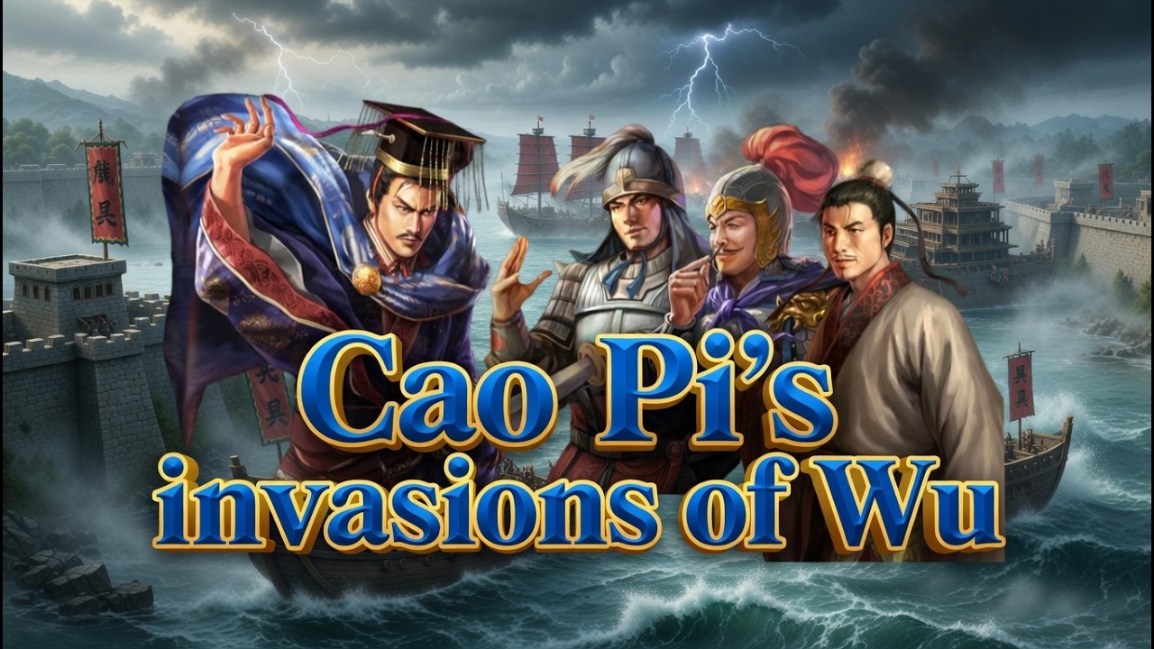 Cao Pis invasions of Wu (222-225) - YouTube