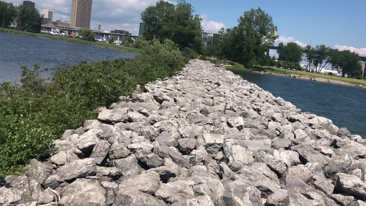 Buffalo NY Walking Tour (Times Beach and Outer Harbor) - YouTube