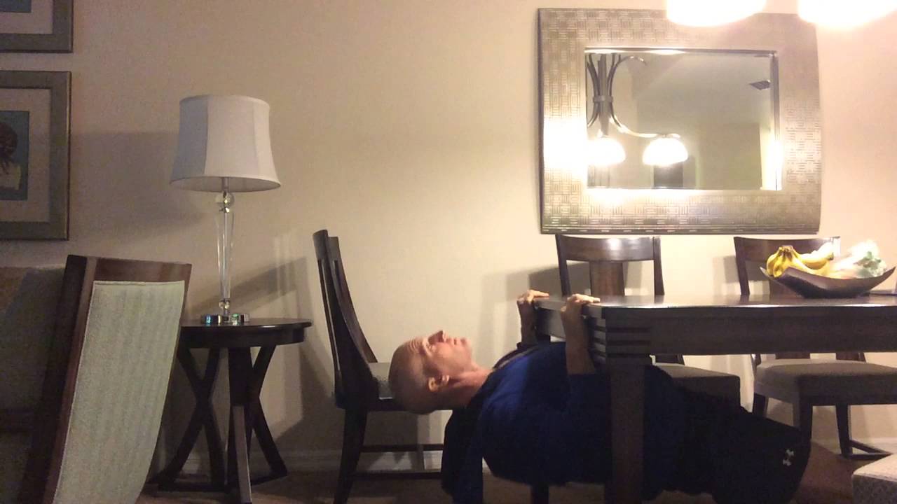 Bodyweight Back Exercises Horizontal Rows - YouTube