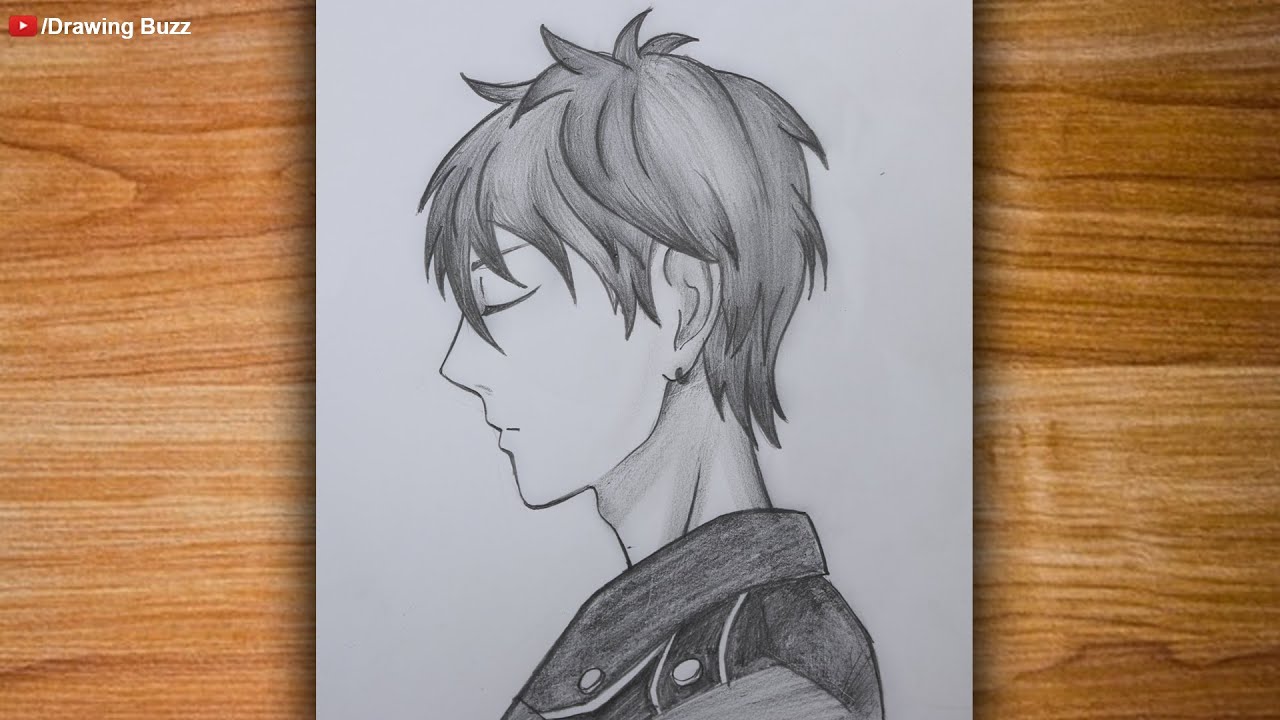 How To Draw Anime Boy Hair Side View How To Draw Hair From Real Life