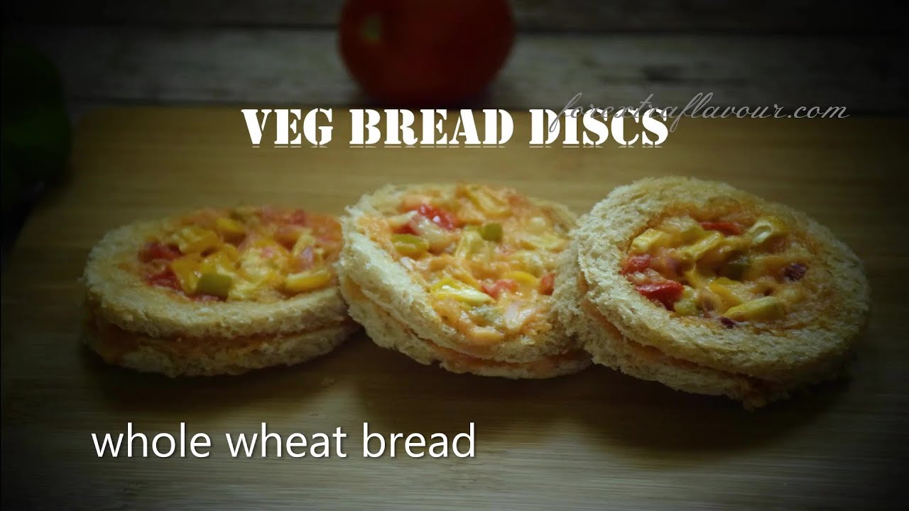 CHEESY BREAD DISC/ BREAD BAKED APPETIZER/ VEG CHEESY DISC ...