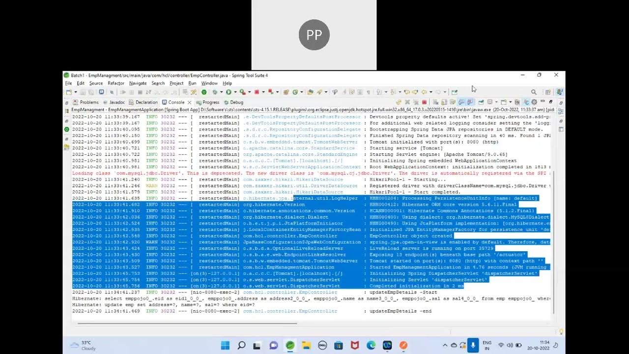 Loggersinfo In Springboot Java Youtube