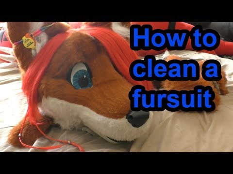Cleaning a fursuit. - YouTube