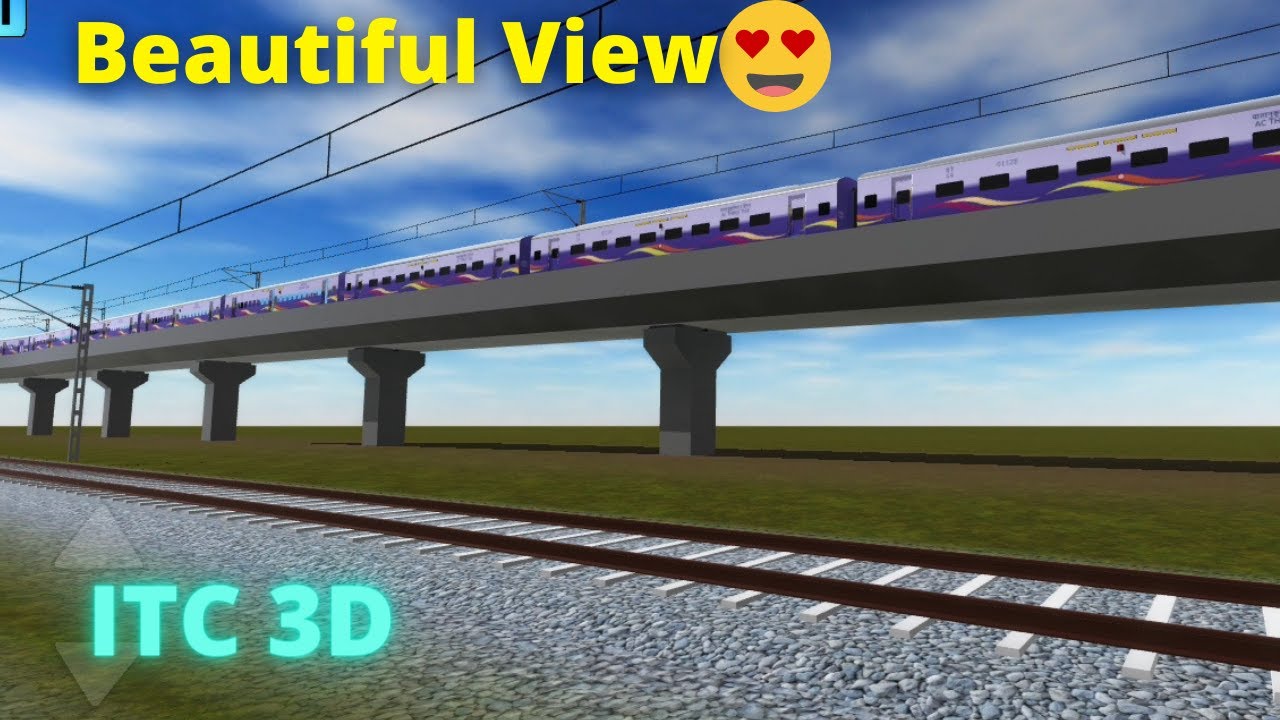 Beautiful View in Indian Train Crossing 3D | HD Gameplay - YouTube