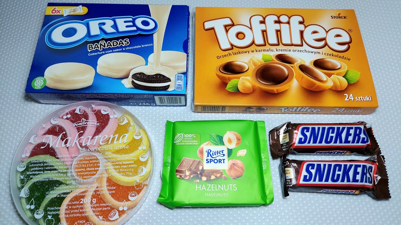 And again, unpacking OREO/ Milk Chocolate/ multi-colored marmalade ASMR ...
