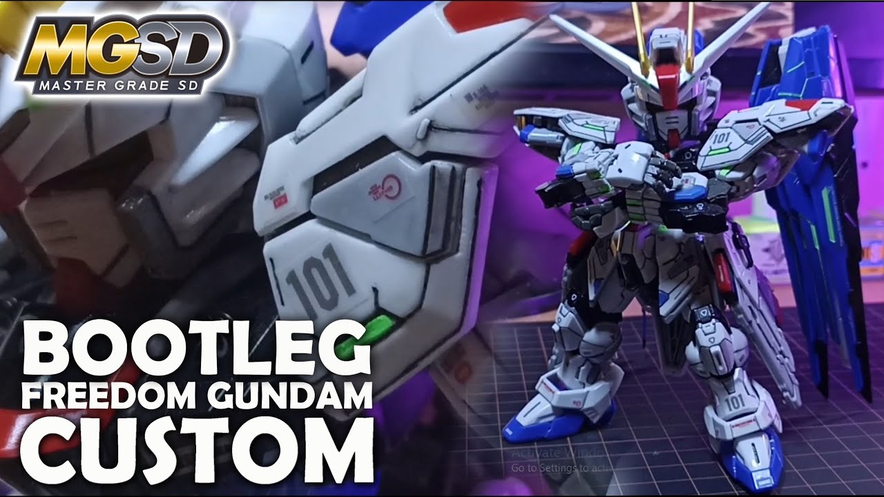 Custom Bootleg | MGSD Freedom Gundam | Modif Gundam - YouTube
