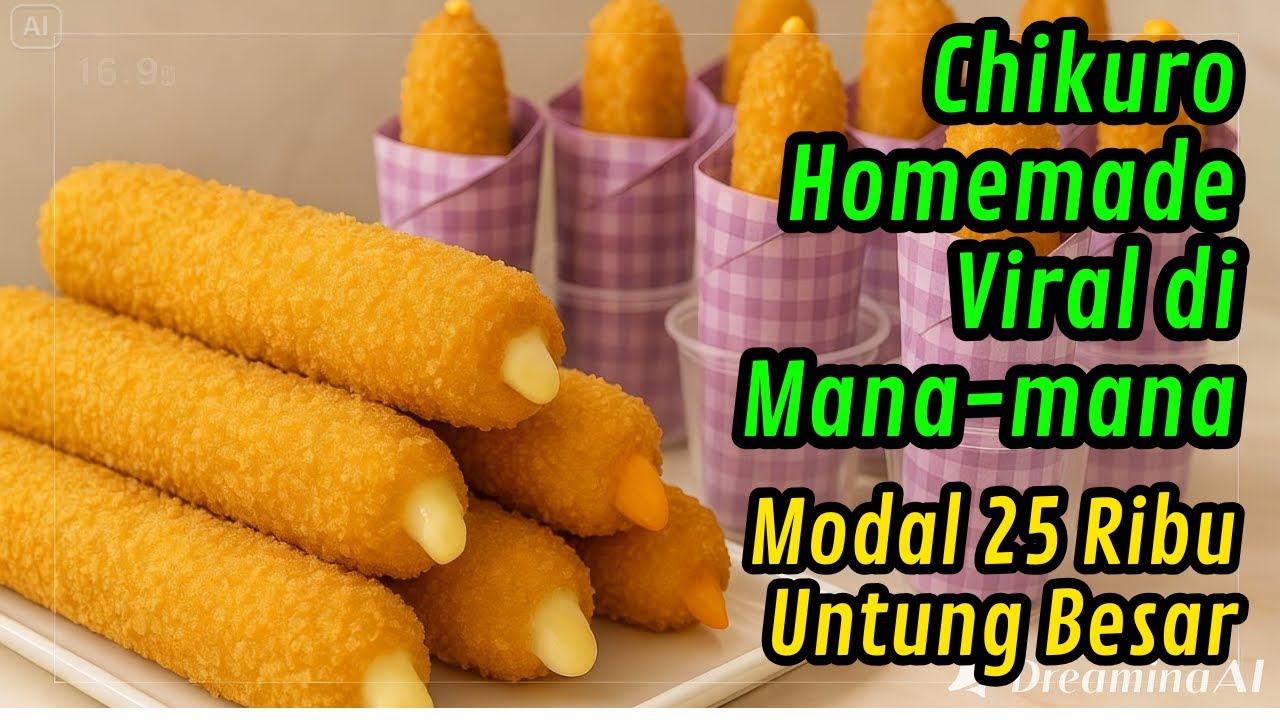 IDE JUALAN 2025‼️ RESEP CHIKURO VIRAL, Modal Kecil Omzet Ratusan Ribu ...