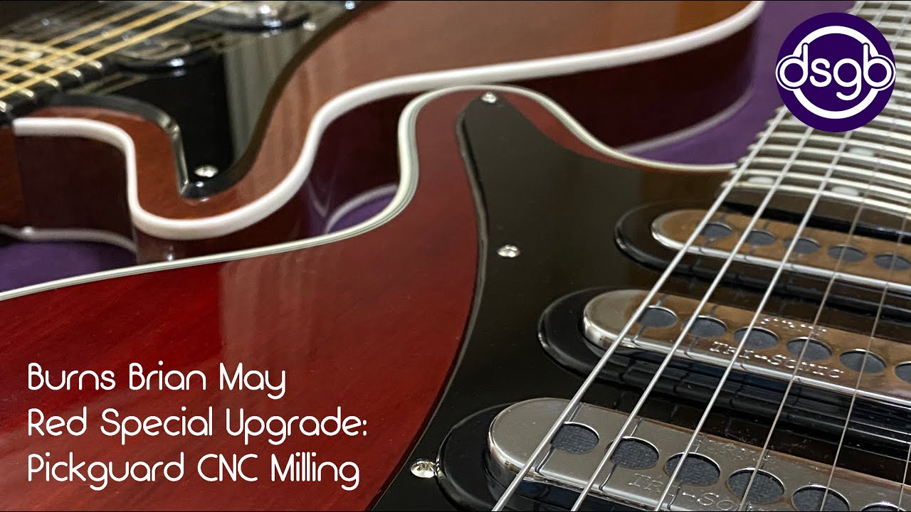 Brian May Burns Signature Red Special Upgrade - Acrylic Pickguard Cuts ...