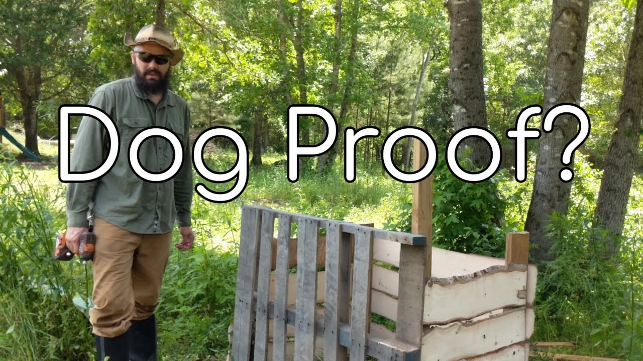 Compost Bin - Can We DOG Proof It? (Homestead Vlog) - YouTube