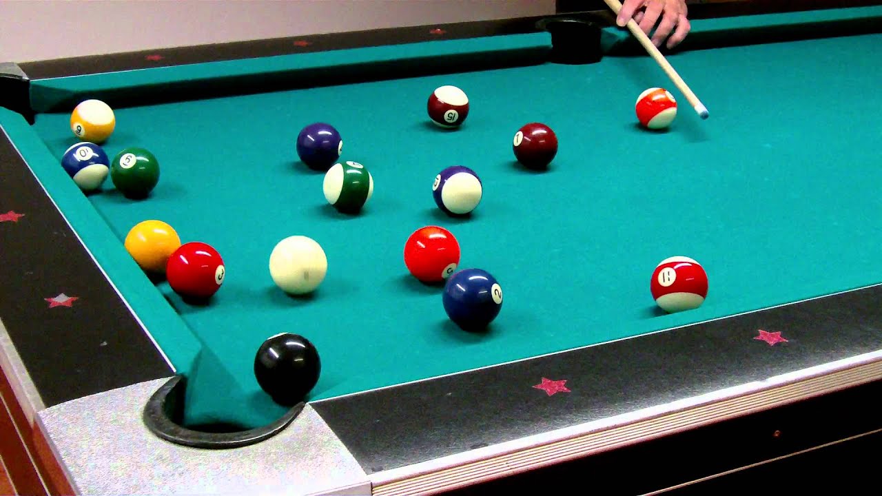 Pool Billard ( 2 Bänder Ball ) - YouTube
