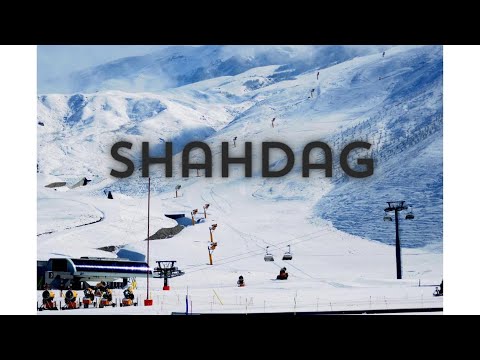Skiing in Shahdag from the top (2552m)