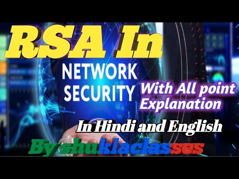 RSA || In Hindi and English || Network security || for Exam preparation , Definition||# ...