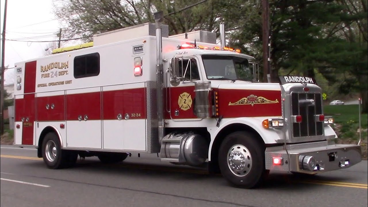 Randolph Fire Department Rescue 24 Responding 4-16-23 - YouTube