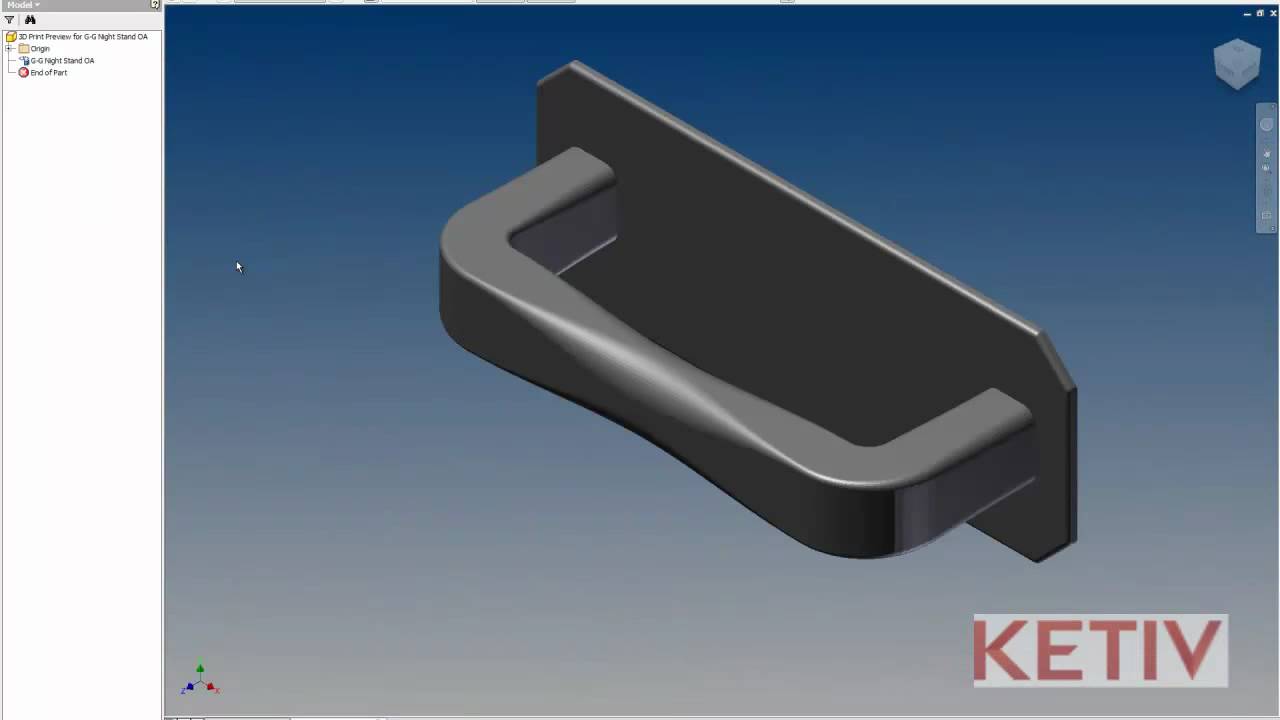 Exporting a 3D prototyping file (STL) from Autodesk Inventor 2011 - YouTube