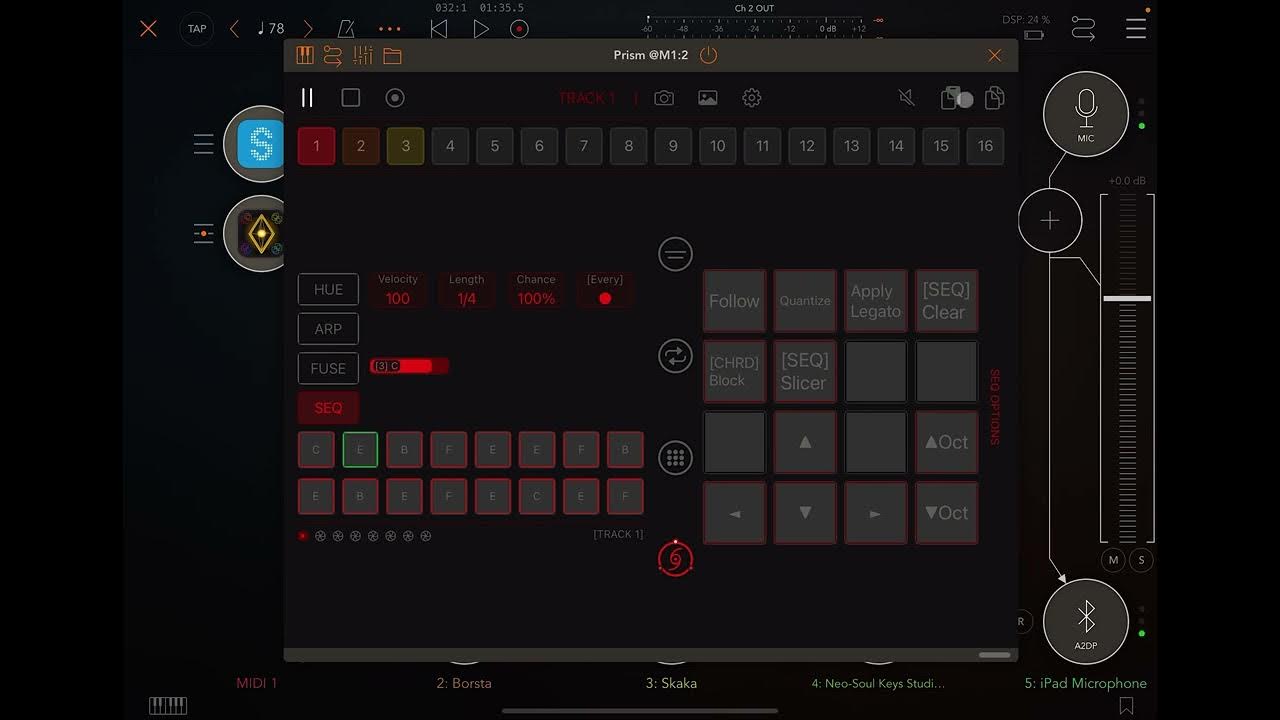 Prism Midi Sequencer ios music production...AUM and some cool things I have learn so far - YouTube