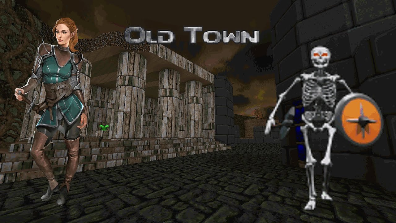 [GZDoom] "Old Town" + "DaggerFall Enemies" & "Walpurgis" - YouTube