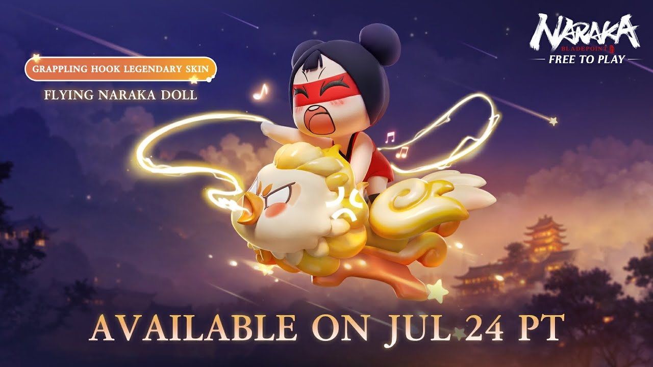 New Grappling Hook Skin: Flying Naraka Doll | Naraka: Bladepoint - YouTube