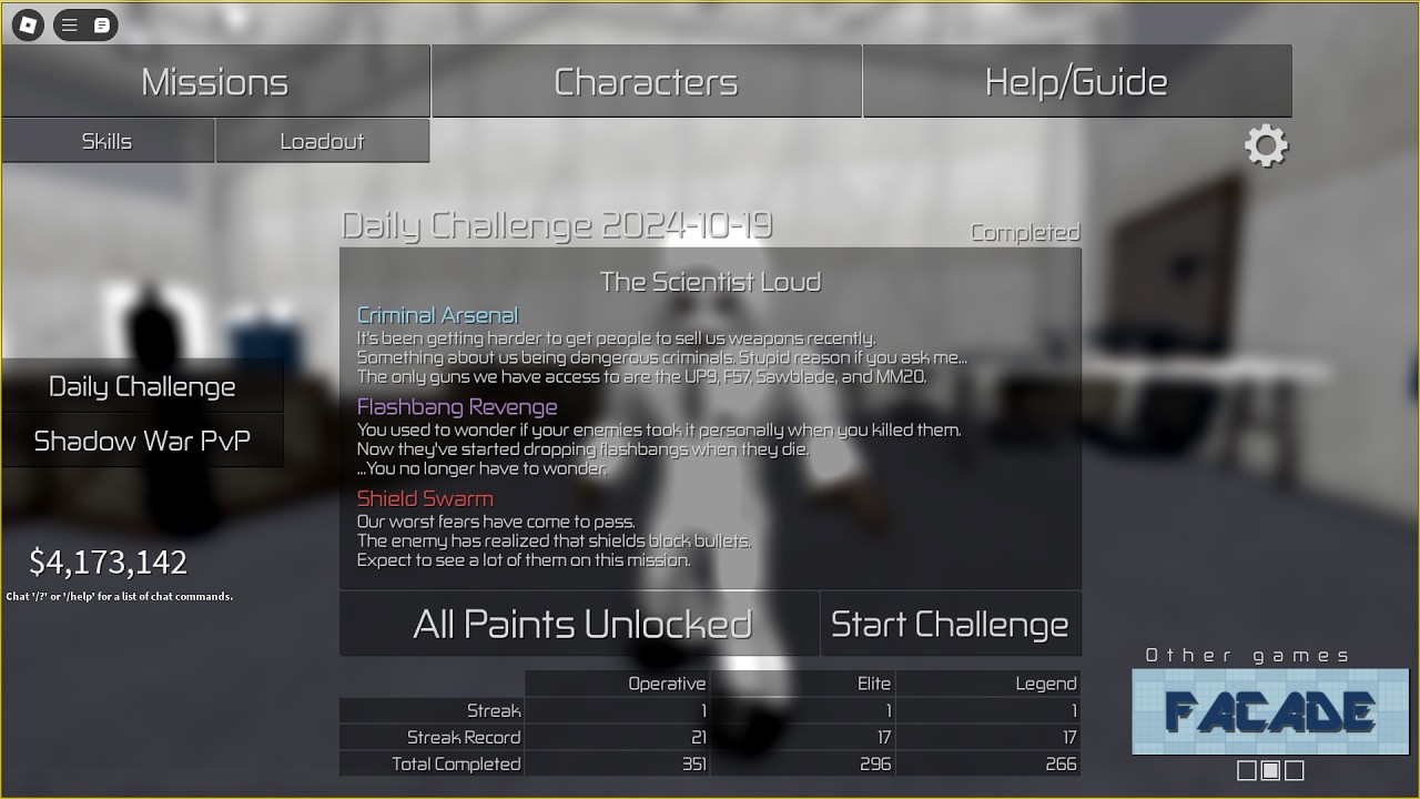 Roblox || Entry Point | Daily Challenge 19.10.´24 | Legend | The ...