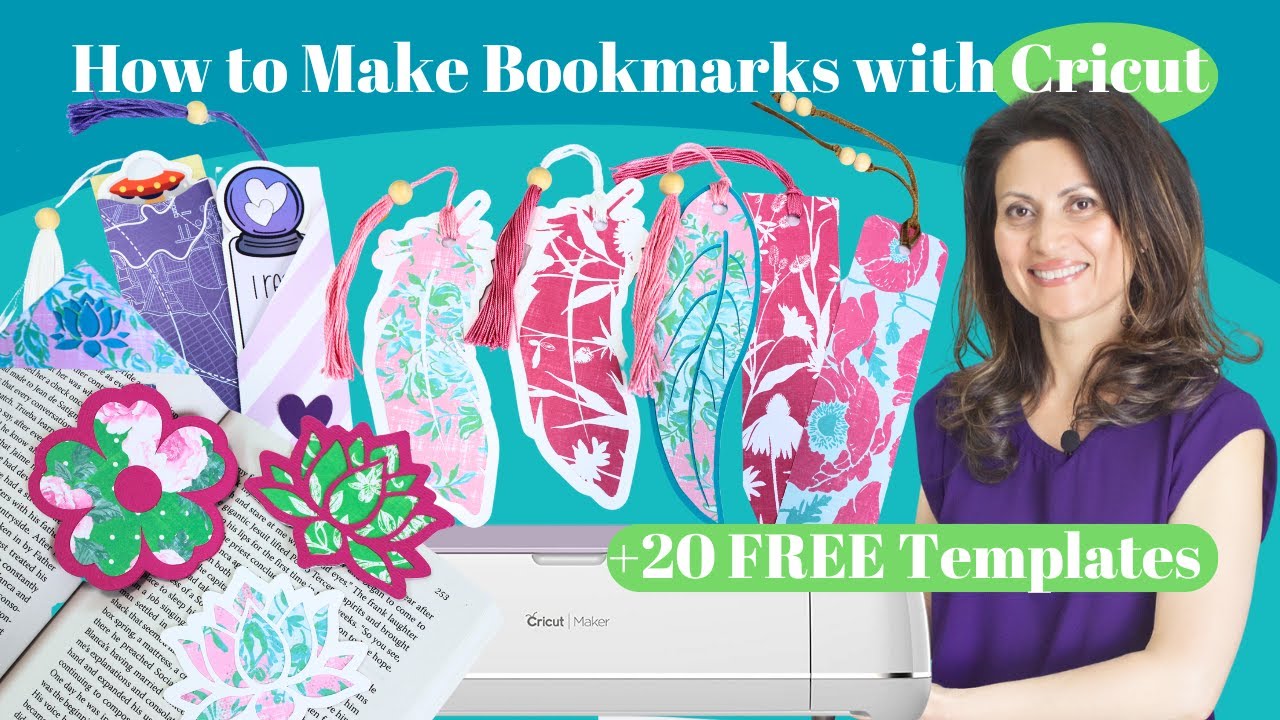 How to make Easy Bookmarks with Cricut [FREE TEMPLATES] - YouTube