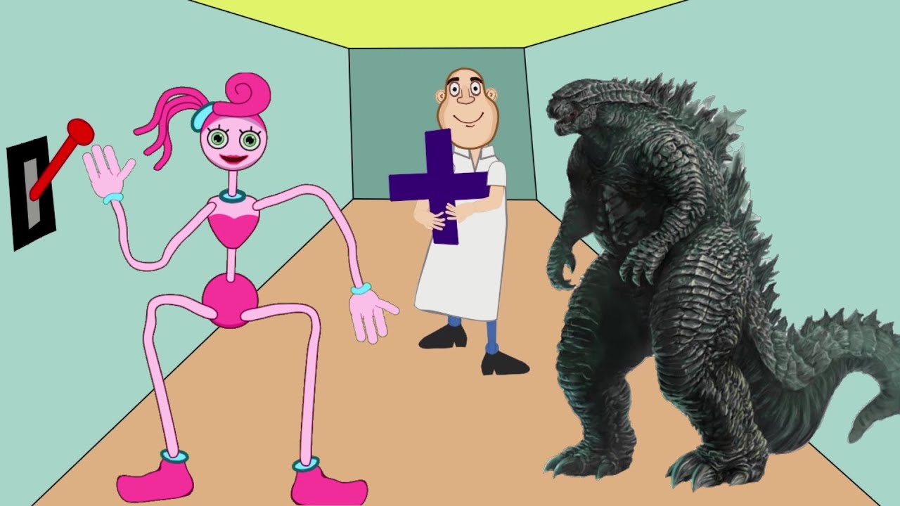 Mommy Long Legs + Godzilla = ???/ Project Playtime Animation - YouTube