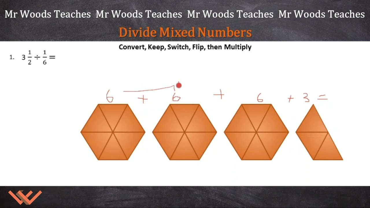 Divide Fractions 2 | Middle School Math Survival Guide | Mr Woods ...