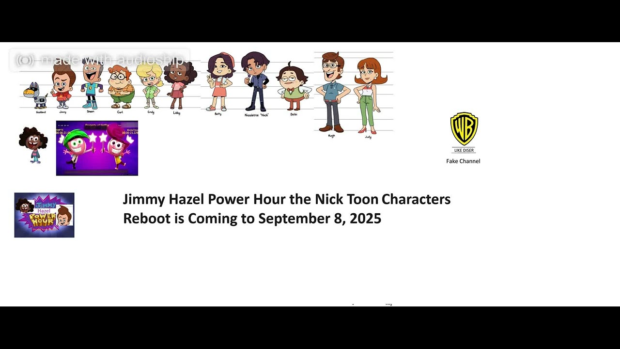 Jimmy Hazel power Hour the NickToon Characters - YouTube