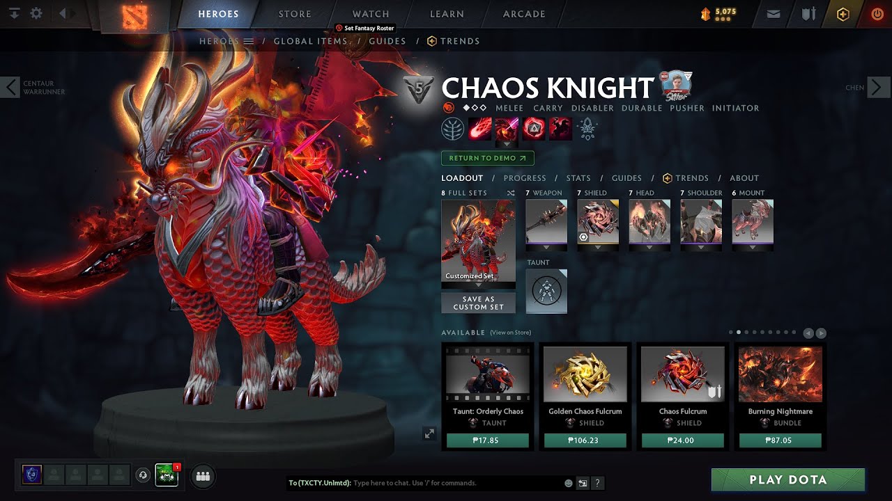 Chaos Knight Dota 2 Build 2025