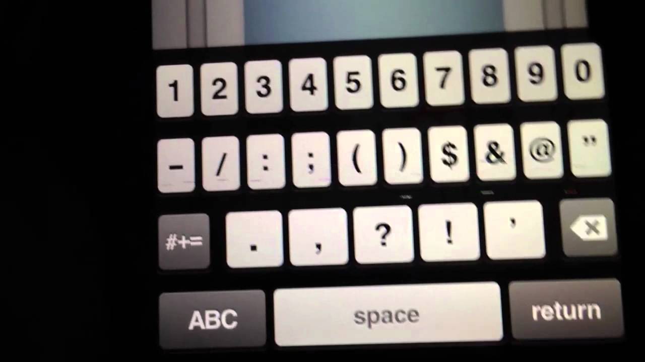 iPhone 5 static keyboard - YouTube