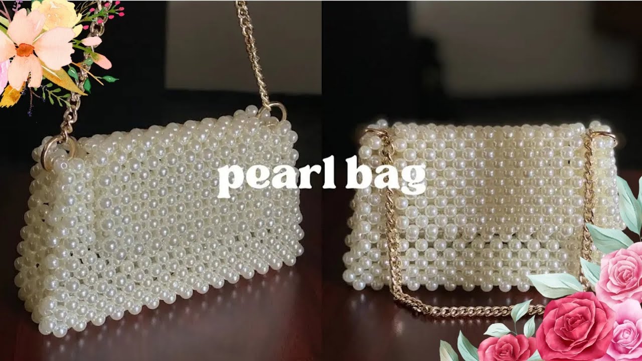 Diy pearl bag | Pearl bag tutorial #craftideas #pearl #tutorial #diy # ...