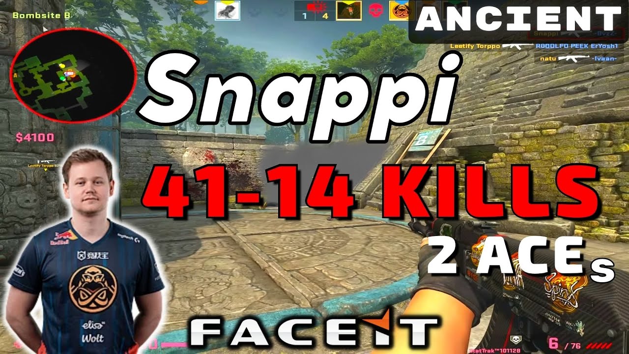 CSGO POV ENCE Snappi (41-14) Ancient 𝙒𝙞𝙣 (16-9) / Faceit 29.11.2022 ...