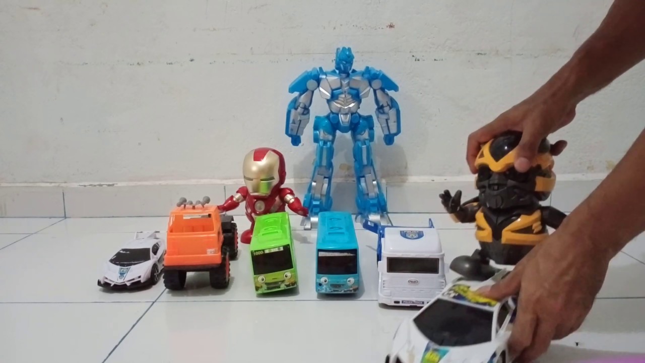 Mainan Robot Tayo dan Transformers - YouTube