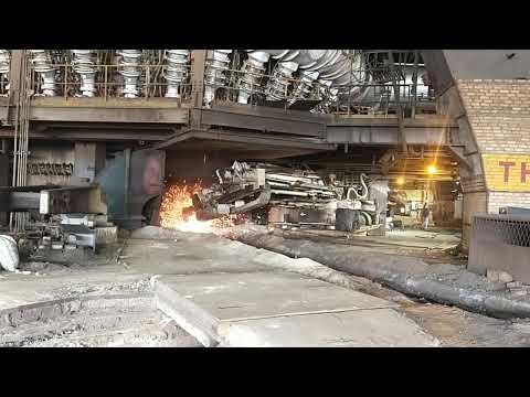 Steel plant Casting open in Blast furnace - YouTube