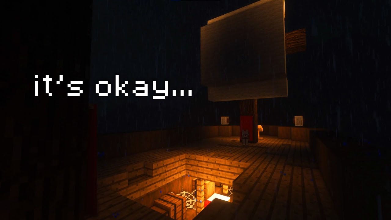 tomorrow you'll feel better... minecraft relaxing music & rain - YouTube