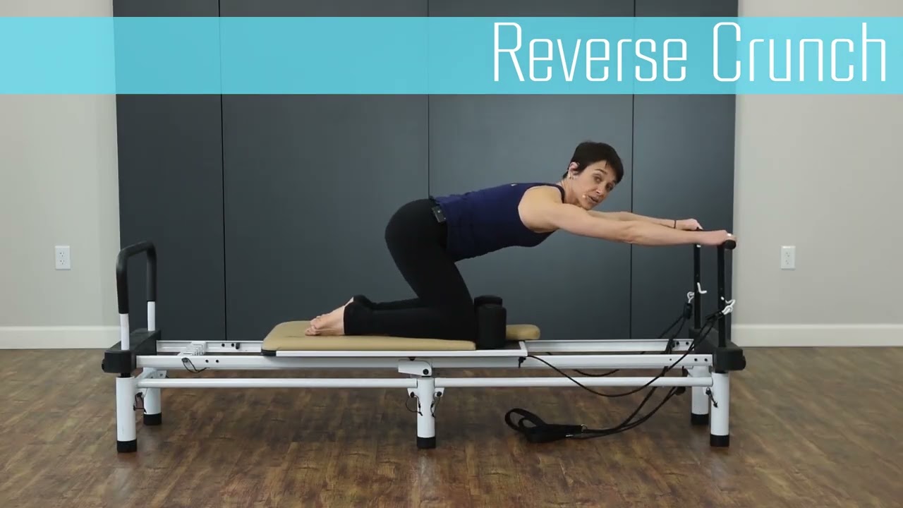 Reverse Crunches on the AeroPilates Reformer - YouTube