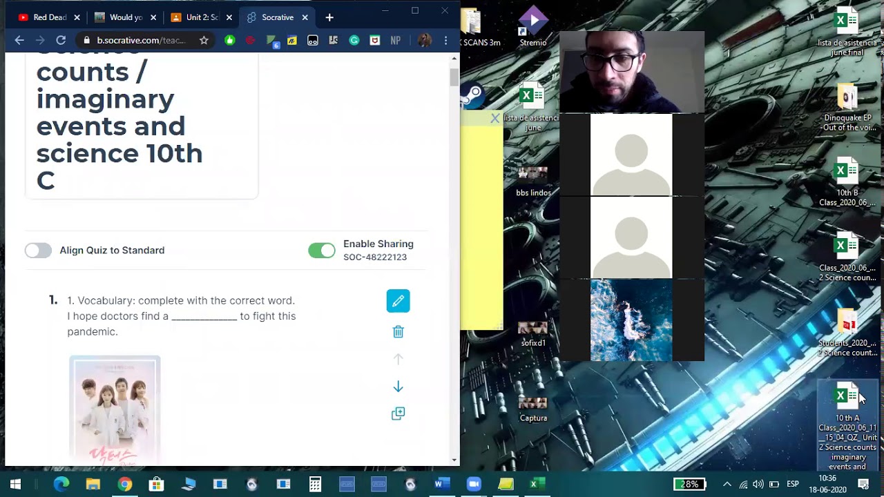 10th A / Unit 2: Science Counts / Formative test check / PET practice ...