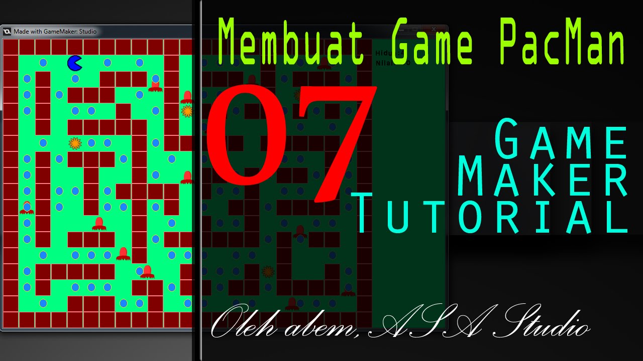 Membuat Game Pacman, 7, Pergerakan dan Belok Object PacMan dengan ...