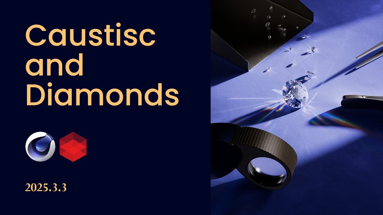 NEW CAUSTICS AND DIAMONDS CINEMA 4D REDSHIFT - YouTube