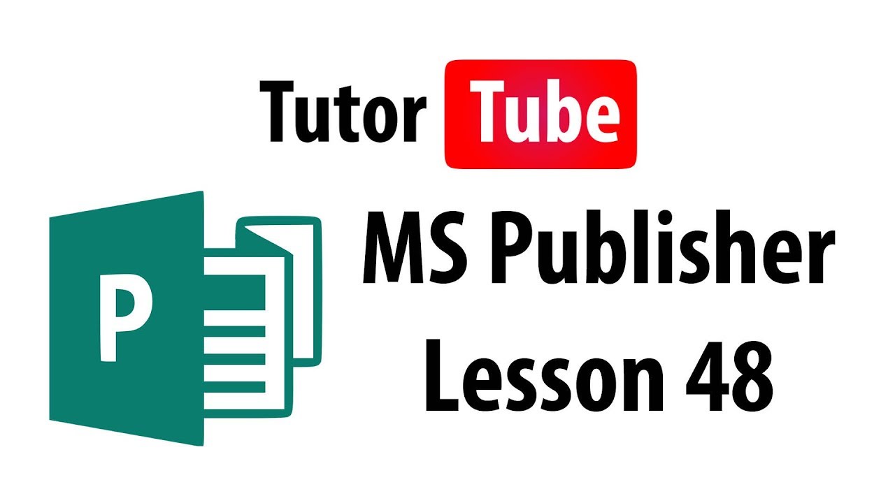 MS Publisher Tutorial - Lesson 48 - Web Publication - YouTube