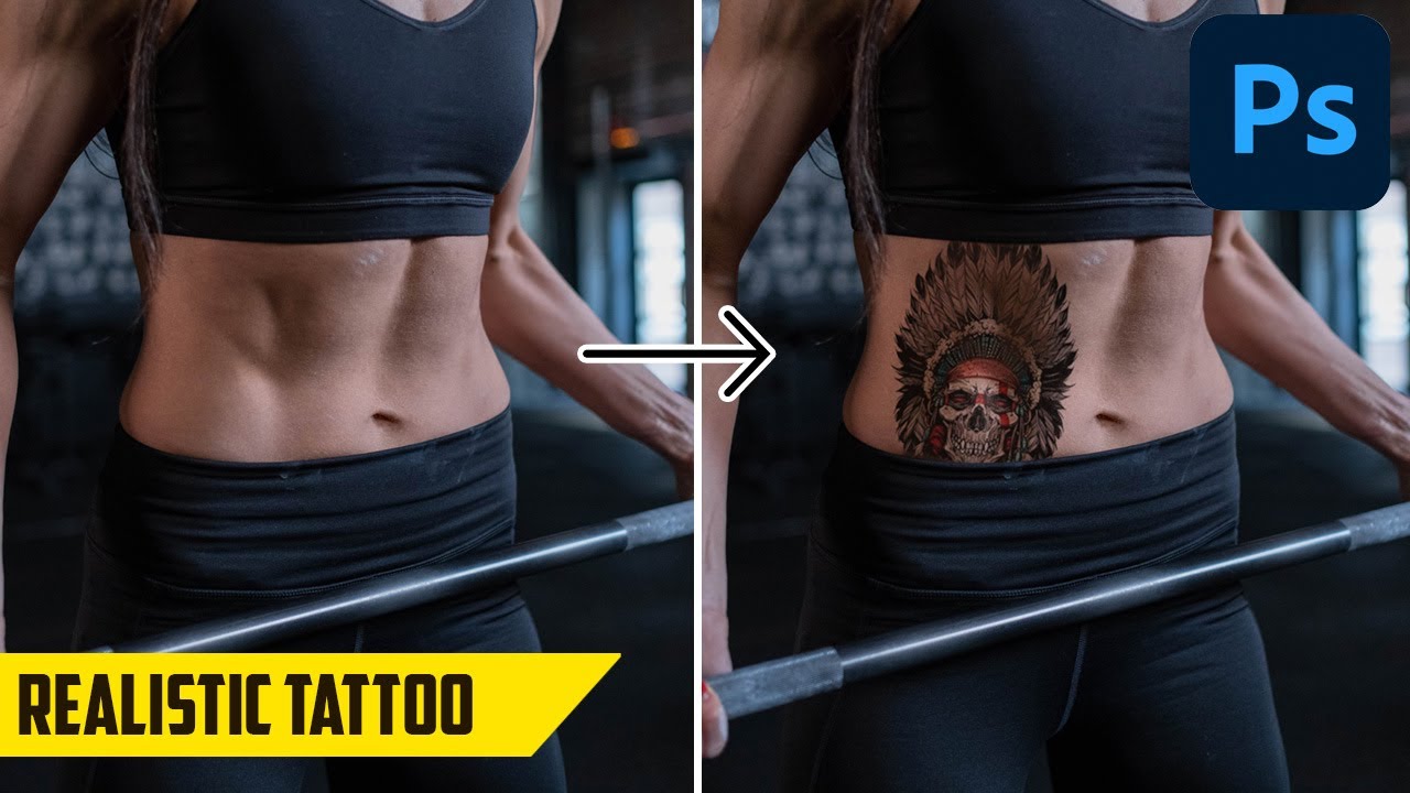 How to Create a Realistic Tattoo - Photoshop Tutorial - YouTube