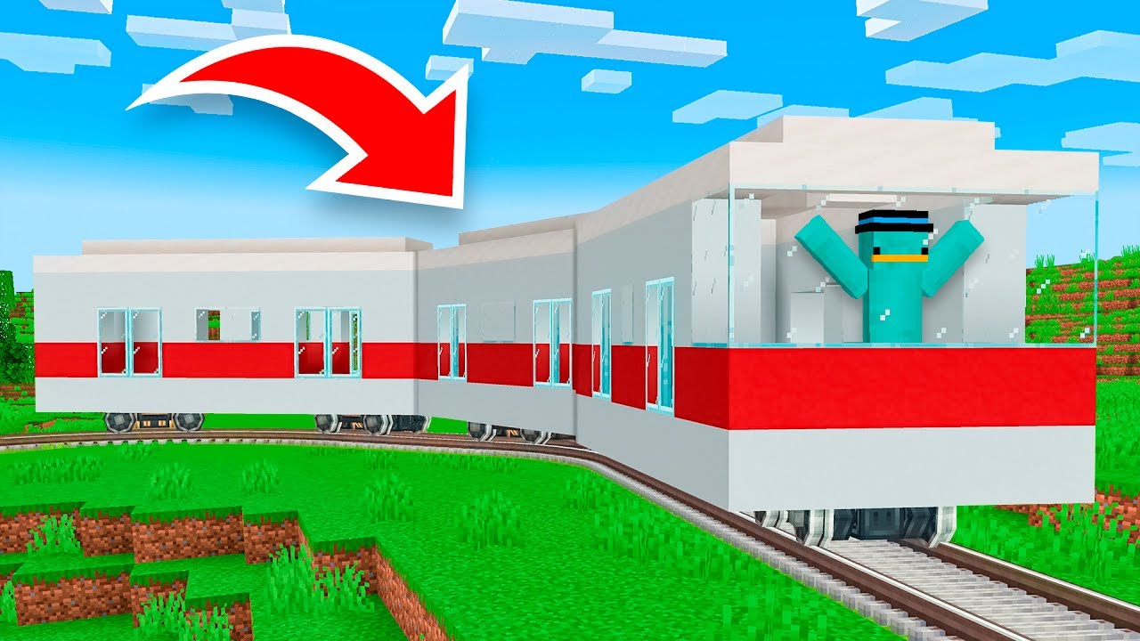 Construí Un TREN Para SOBREVIVIR en Minecraft! - YouTube